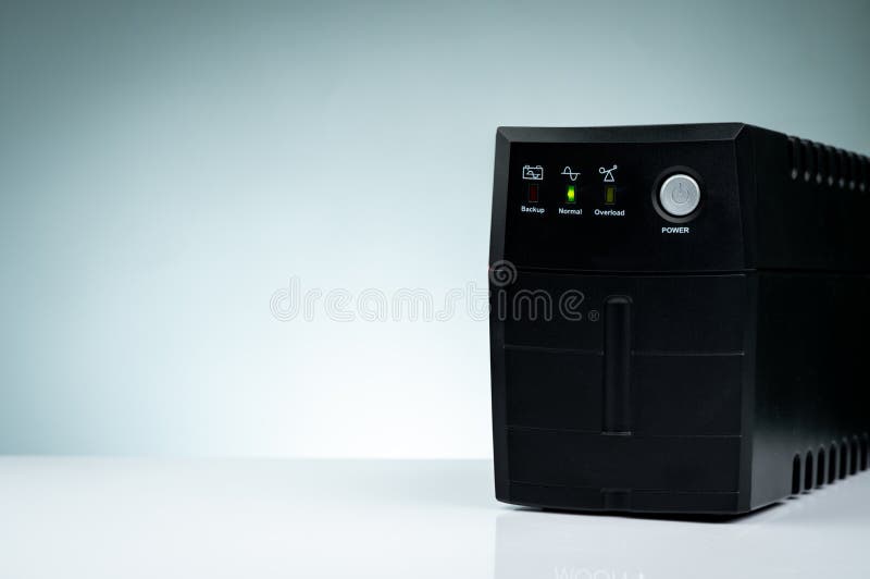 Uninterruptible Power Supply. Backup Power UPS with Battery Isolated on ...
