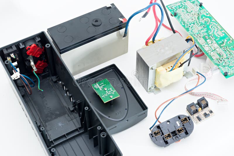 Uninterruptible Power Supply (UPS) Batteries Stock Photo - Image of ...