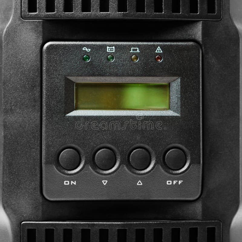 Uninterruptible Power Supply (ups) Controller Stock Image - Image of ...