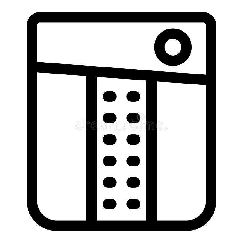Uninterruptible Power Supply Ups Icon Showing Battery Status Stock ...