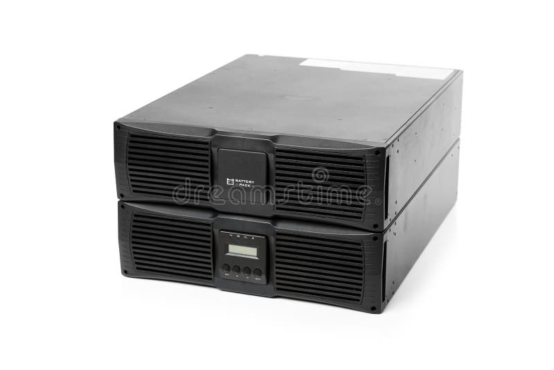 Uninterruptible Power Supply (ups) with Reserve Battery Stock Photo ...
