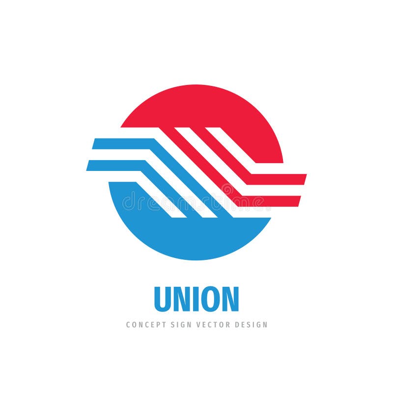 Union Communication Vector Logo Concept Design. Abstract Shape Sphere ...