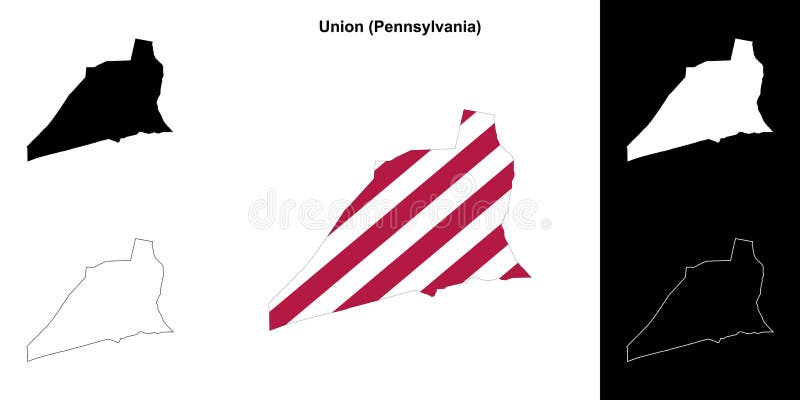 Union outline map stock illustration. Illustration of region - 324075683