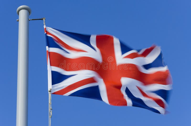 Union Flag stock photo. Image of wind, moving, flagpole - 3281368