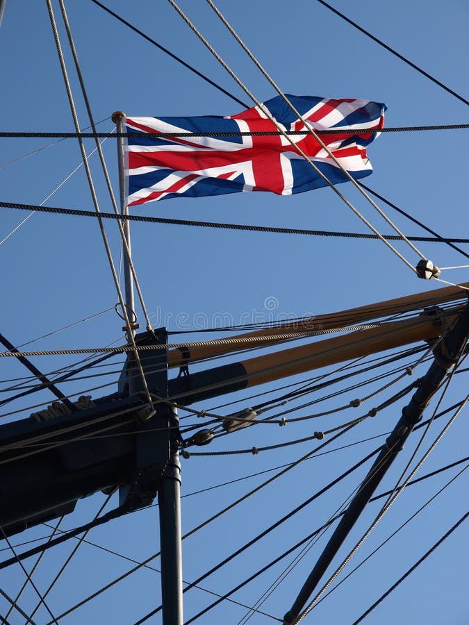 Union flag on HMS Victory stock photo. Image of england - 13510582
