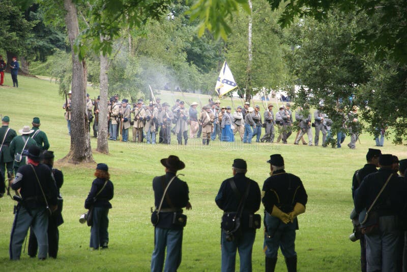 Union Infantry Column Advancing Editorial Stock Photo - Image of ...