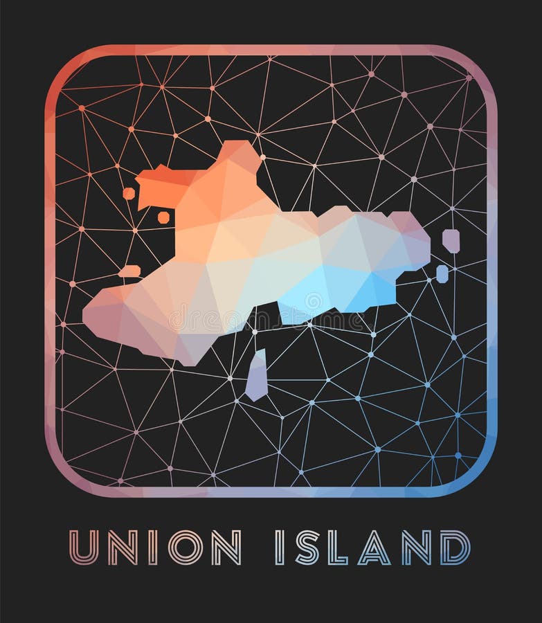 Union Island map design. stock vector. Illustration of north - 180097923
