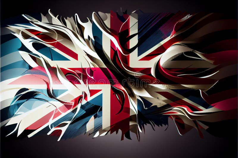 Union Jack Abstract for Background Stock Illustration - Illustration of ...