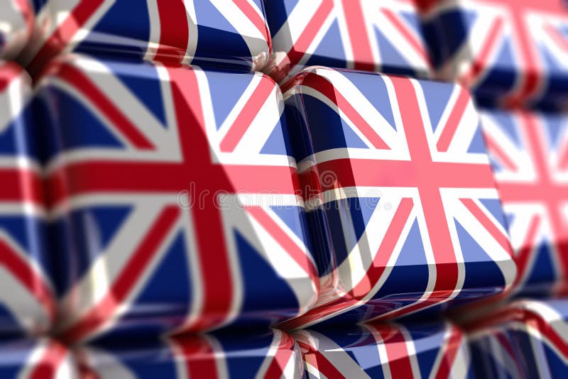 Union Jack-Cube stock photo. Image of focus, britan, cube - 6735844