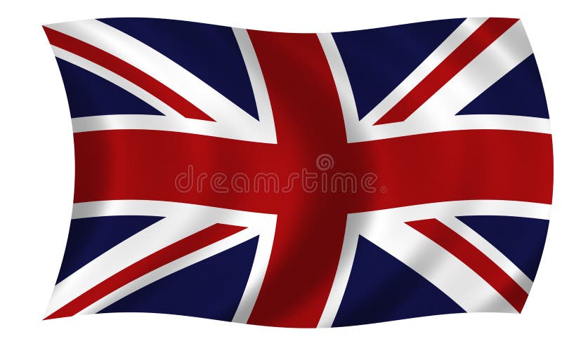 Union Jack Flag stock illustration. Illustration of wavy - 2236187