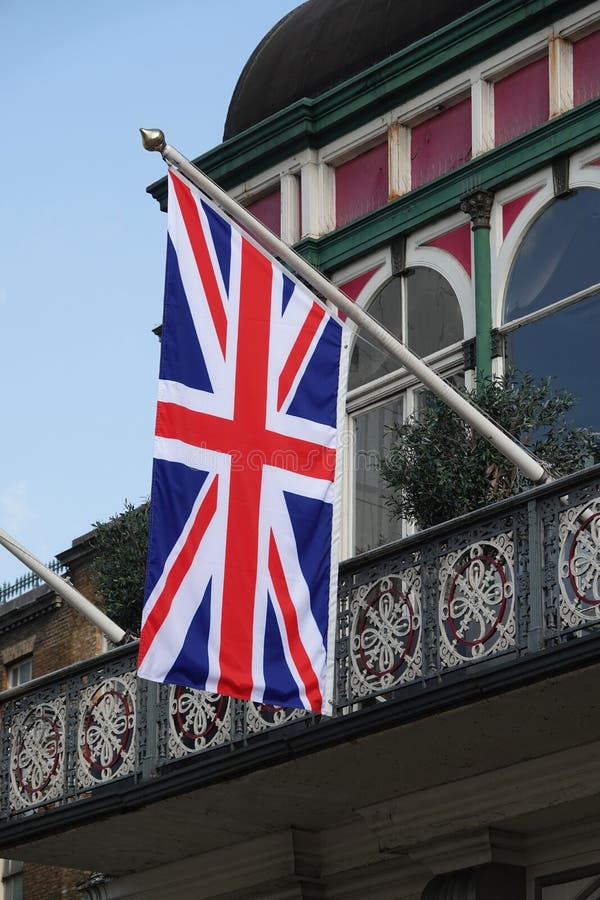 The Union Flag or Union Jack Flag of the United Kingdom Flying at Half ...
