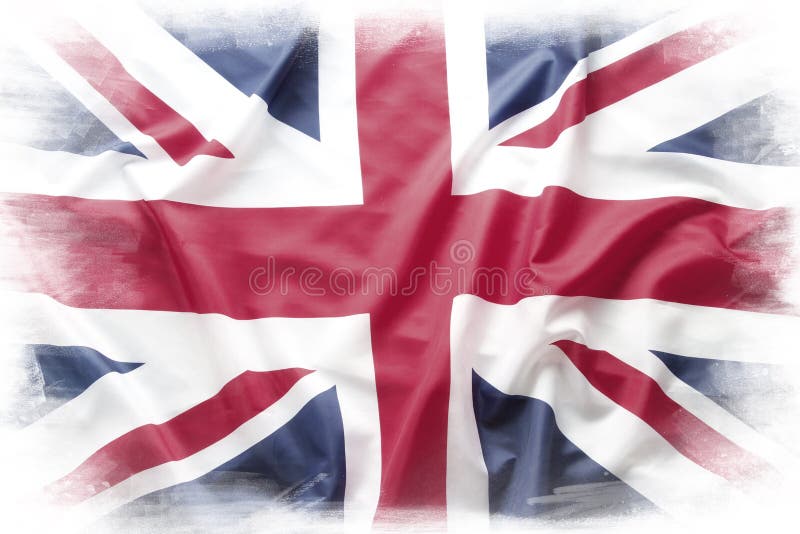 Union Jack Flag On Metal Background Stock Image - Image of metal, frame ...
