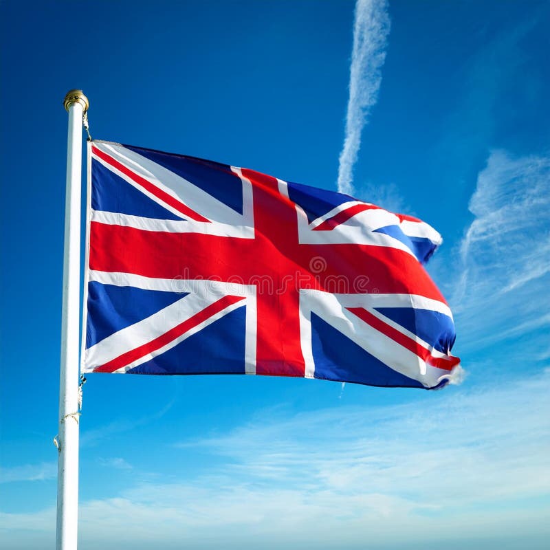 Union Jack Flag of the United Kingdom, AI Generated Stock Illustration ...