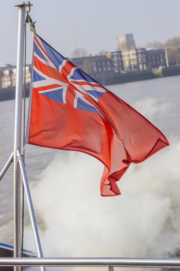 Union Jack Flying in the Wind Stock Photo - Image of jack, england ...
