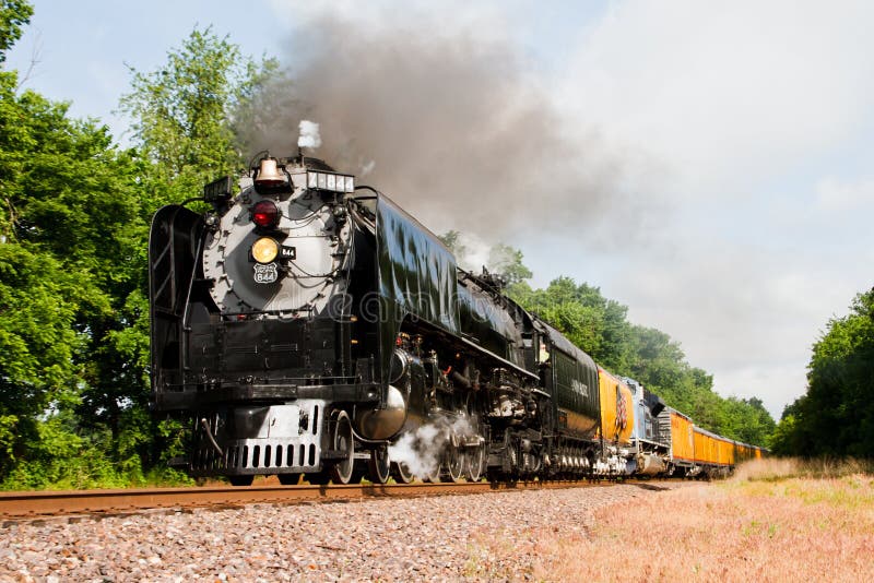 Union Pacific Steam Locomotive 844 Editorial Photo - Image of steam ...