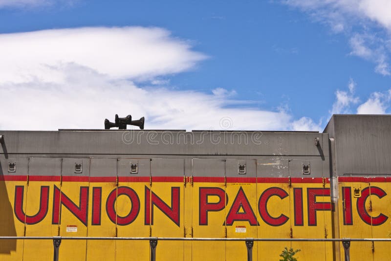Union Pacific Railroad Freight Train Editorial Stock Image - Image of ...