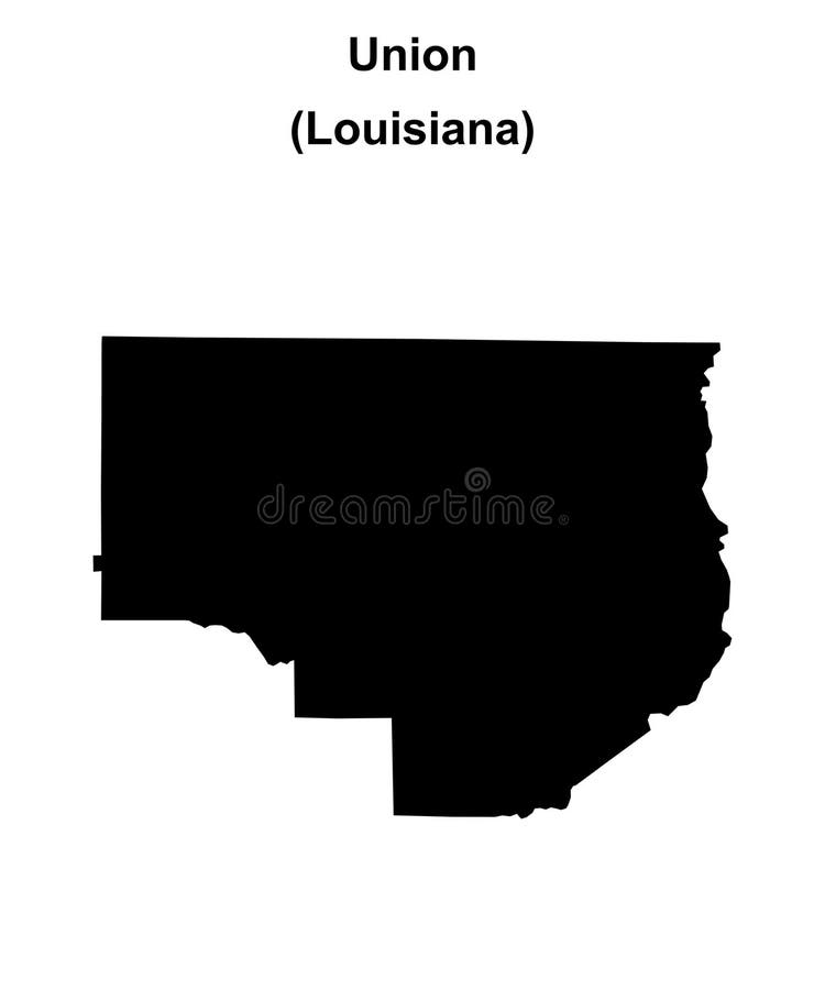 Union outline map stock vector. Illustration of parish - 361604142