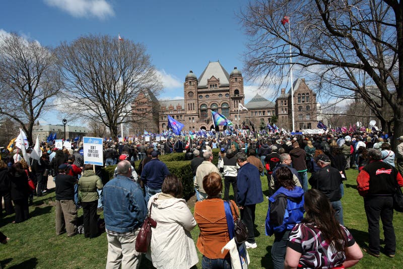 Union protest editorial image. Image of sign, canada, auto - 9097400