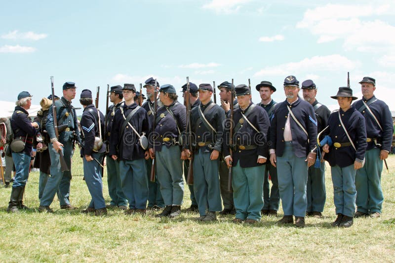 Union Soldiers on the Field Editorial Photo - Image of military, musket ...