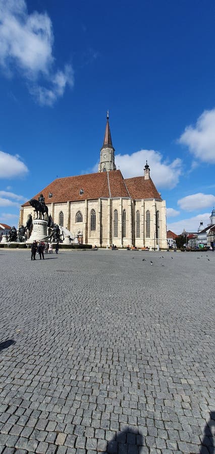 Union Square in Central Cluj Napoca Stock Photo - Image of places ...