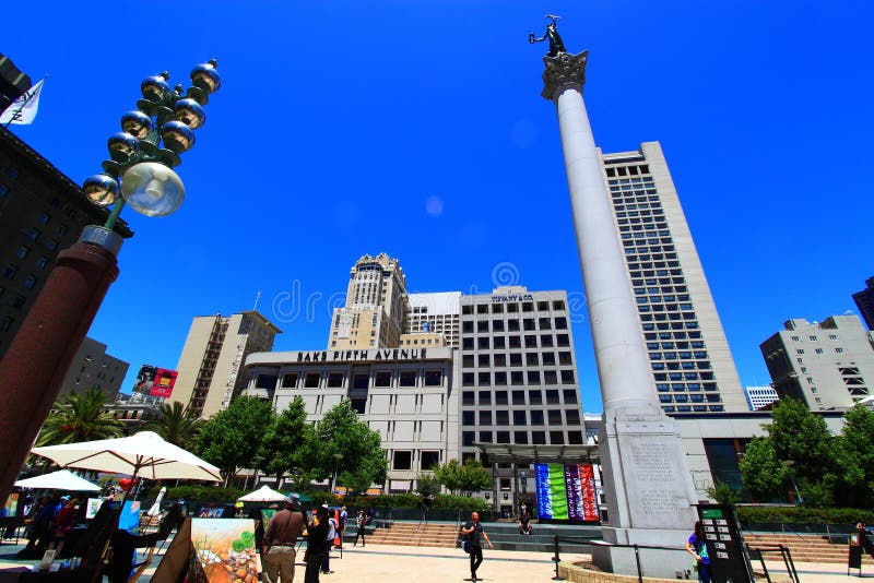 Union Square Monument San Francisco Editorial Stock Image - Image of ...