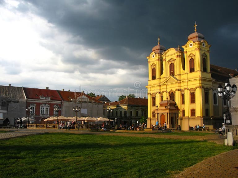 Union Square, Timisoara, Romania Stock Photo - Image of landmark ...