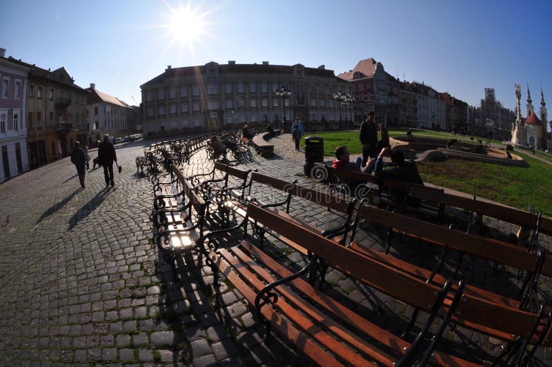 Union Square , Timisoara, Romania Editorial Stock Photo - Image of life ...