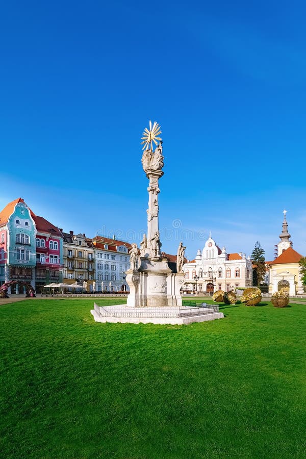 Union Square in Timisoara stock image. Image of bishopric - 148564707