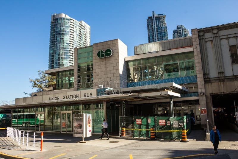 Union Station Bus Terminal Toronto Editorial Stock Image - Image of ...