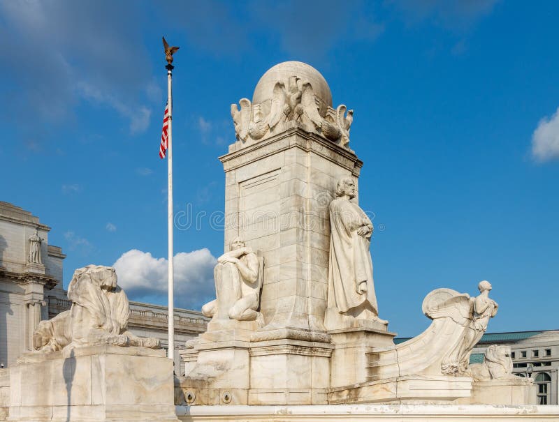 Union Station Facade Washington DC, USA Editorial Stock Image - Image ...