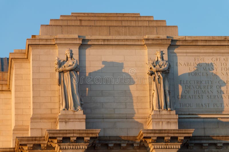 Union Station Facade Washington DC, USA Editorial Stock Photo - Image ...