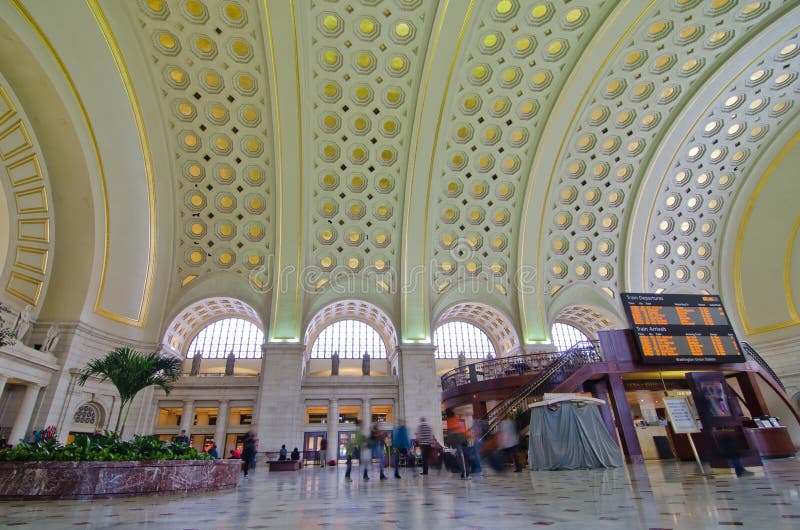 Union Station Interior - Washington DC USA Stock Image - Image of ...