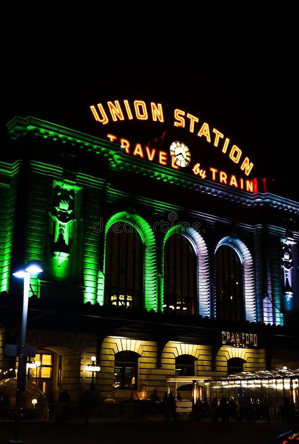Union Station at Night editorial photo. Image of stage - 217145086