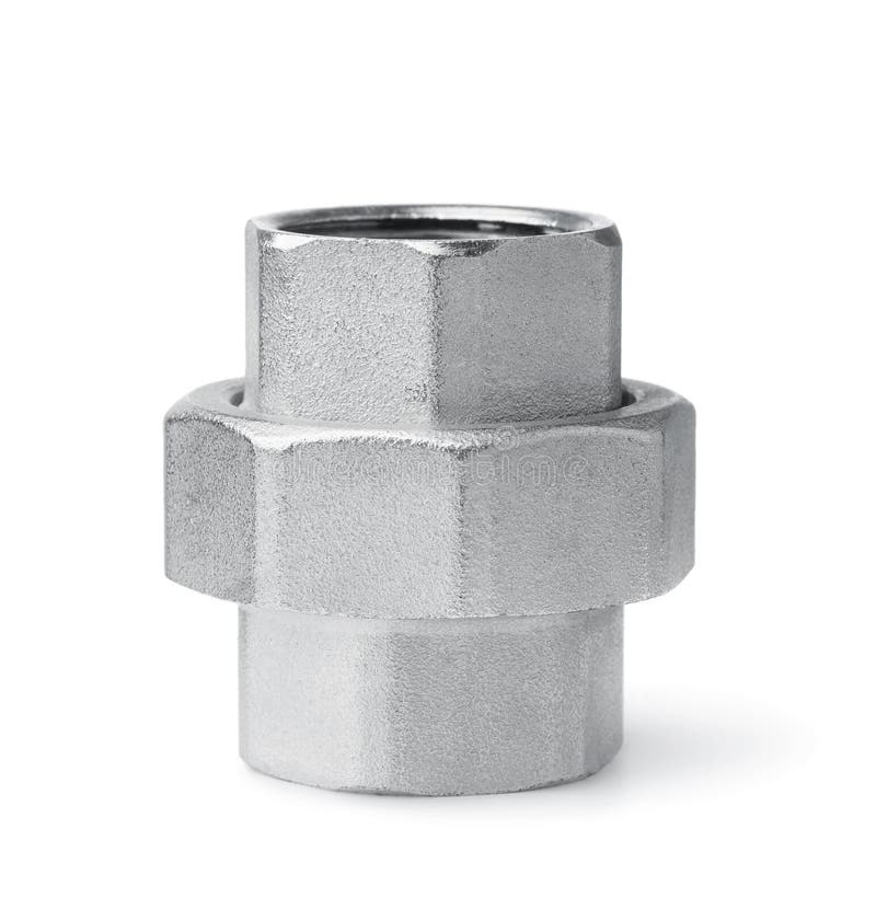Union steel pipe fitting stock photo. Image of plumbing - 305304808