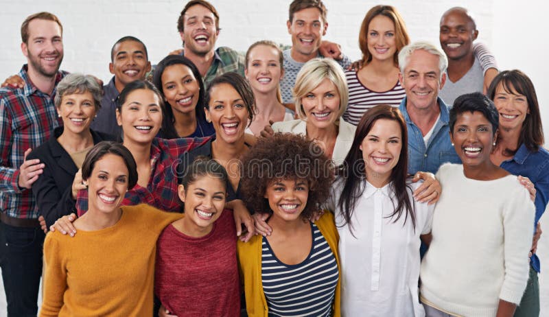 In Union There is Strength. a Group of Colleagues Together. Stock Image ...