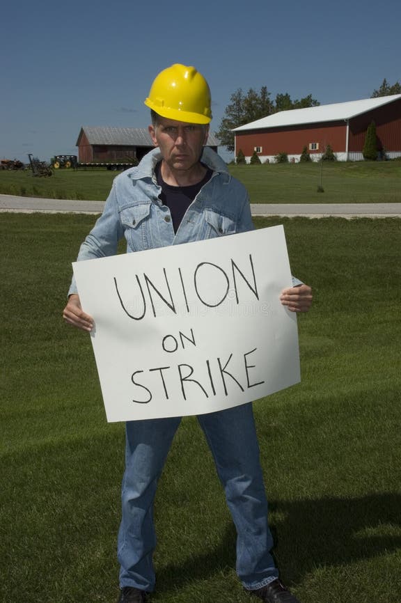 Union worker on Strike stock image. Image of unhappy - 10720123