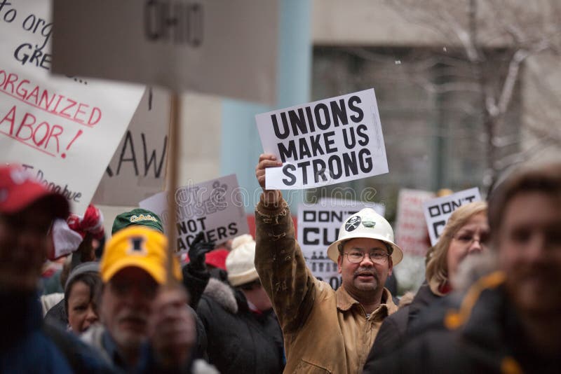 Unions Make Us Strong Rally Editorial Photography - Image of culture ...