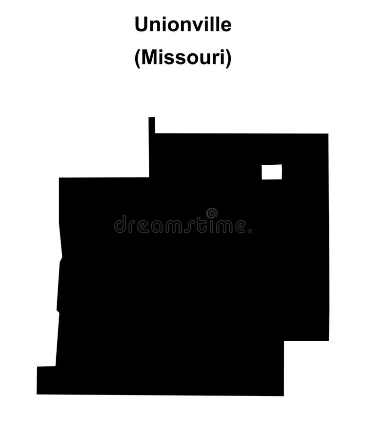 Unionville outline map stock vector. Illustration of infographics ...