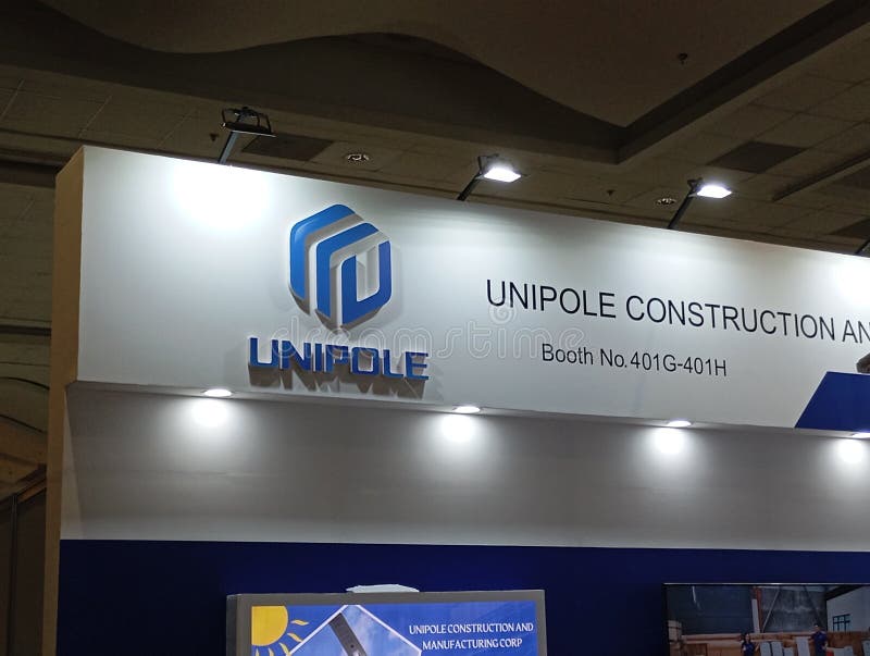 Unipole Sign at Philconstruct Expo in Pasay, Philippines Editorial ...