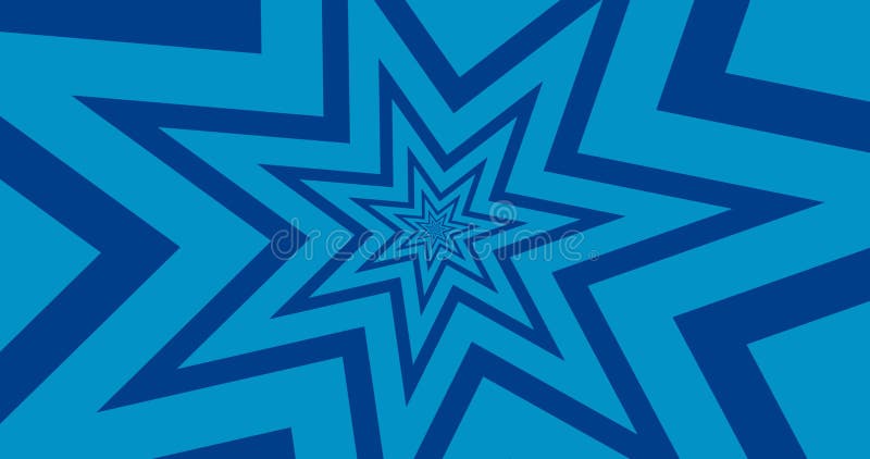 Abstract Background Animation of Blue Gradation Layered Star Geometry ...