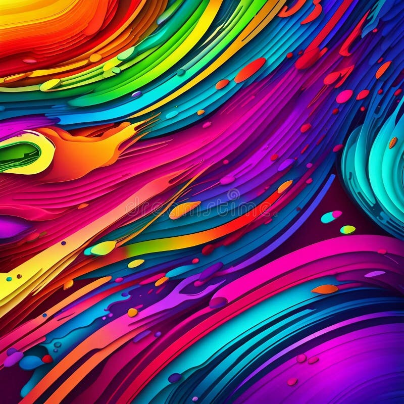 Abstract Background of Colorful Pattern Wave Illustration Stock Photo ...