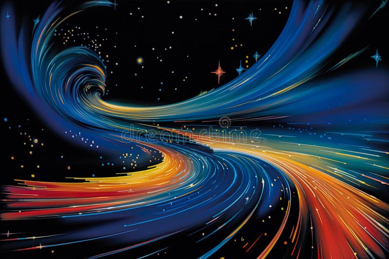 Unique Abstract Background, Dynamic Scene, Vibrant Colors, Ethereal ...