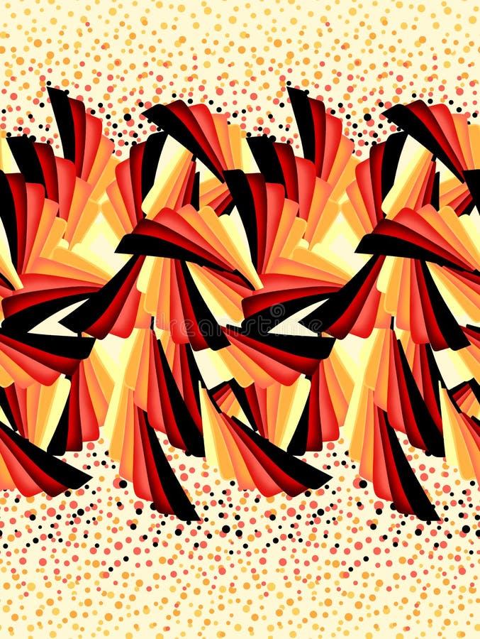 Abstract Colorful Block Print Pattern Stock Image - Image of bunch ...