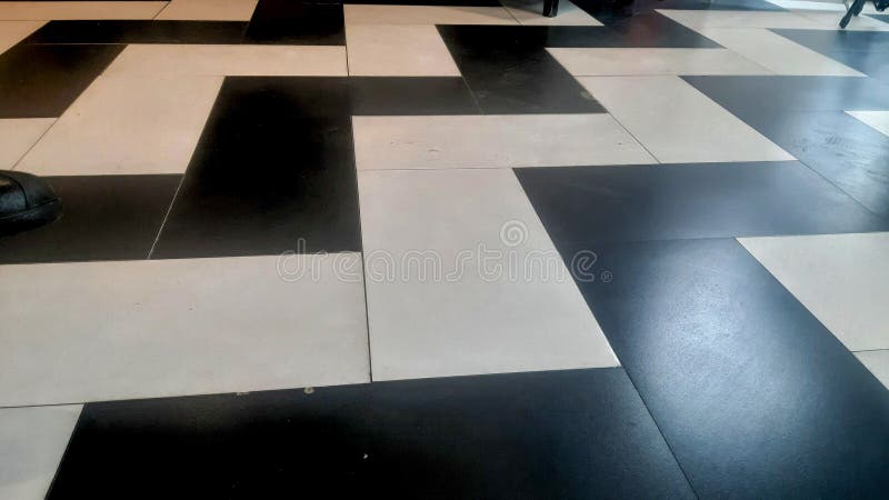 Unique Abstract Floor Installation Construction Like a Maze Stock Image ...