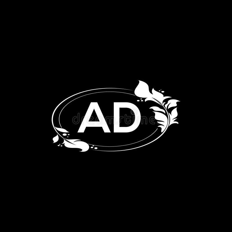 AD Unique Abstract Geometric Logo Design Stock Vector - Illustration of ...