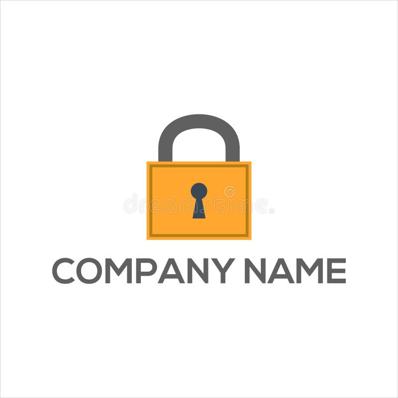 LOCK Unique Abstract Geometric Creative Logo Design Stock Vector ...