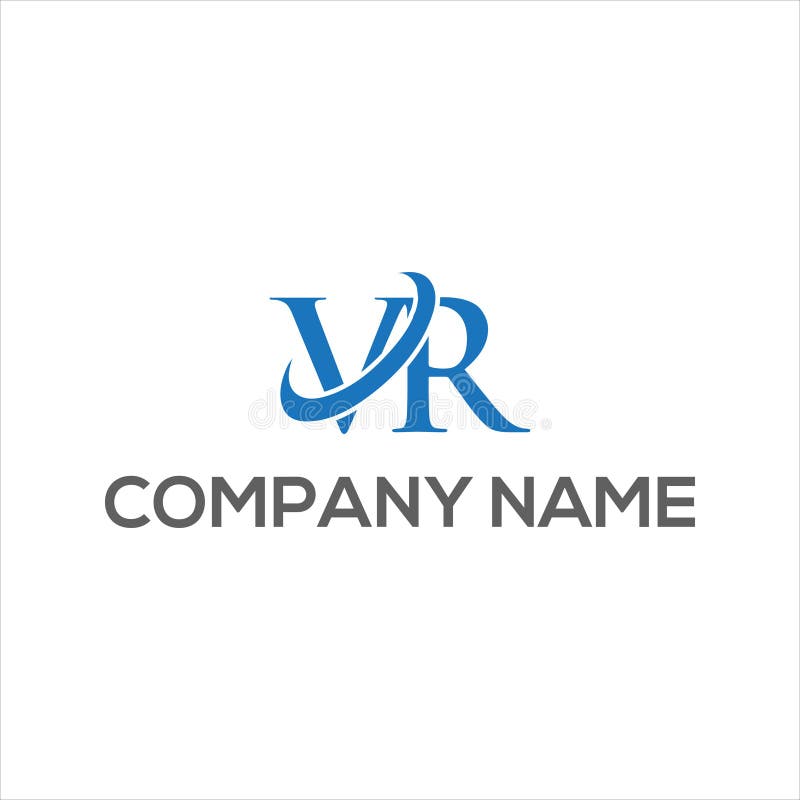VR Unique Abstract Geometric Creative Logo Design Stock Vector ...