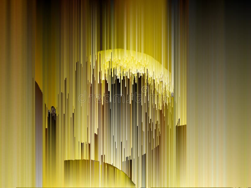 A Unique Abstract Image with Yellow As the Color Combination Stock ...