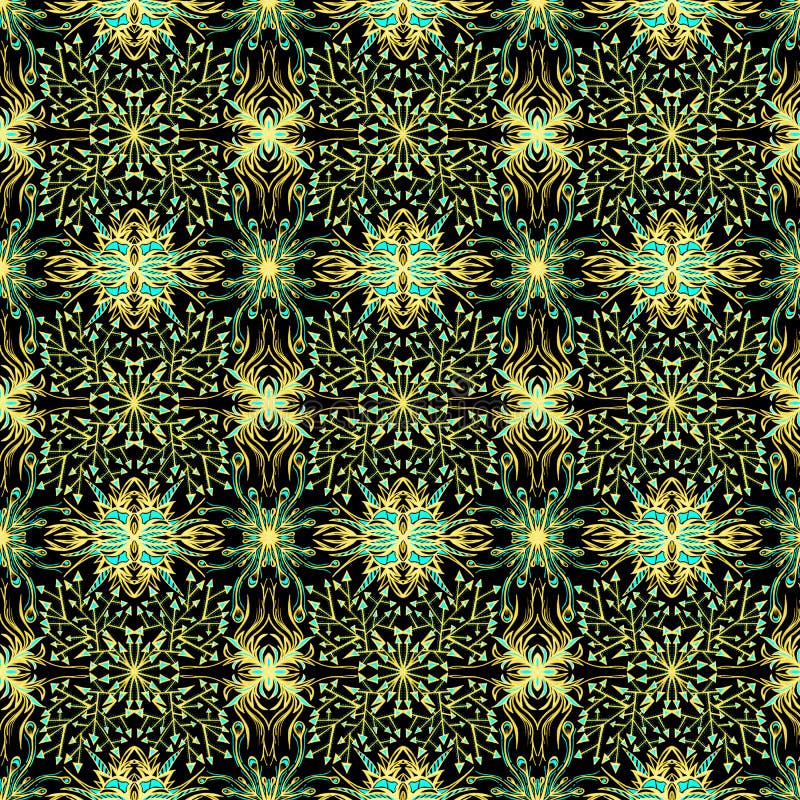 Unique, abstract pattern stock illustration. Illustration of elegant ...