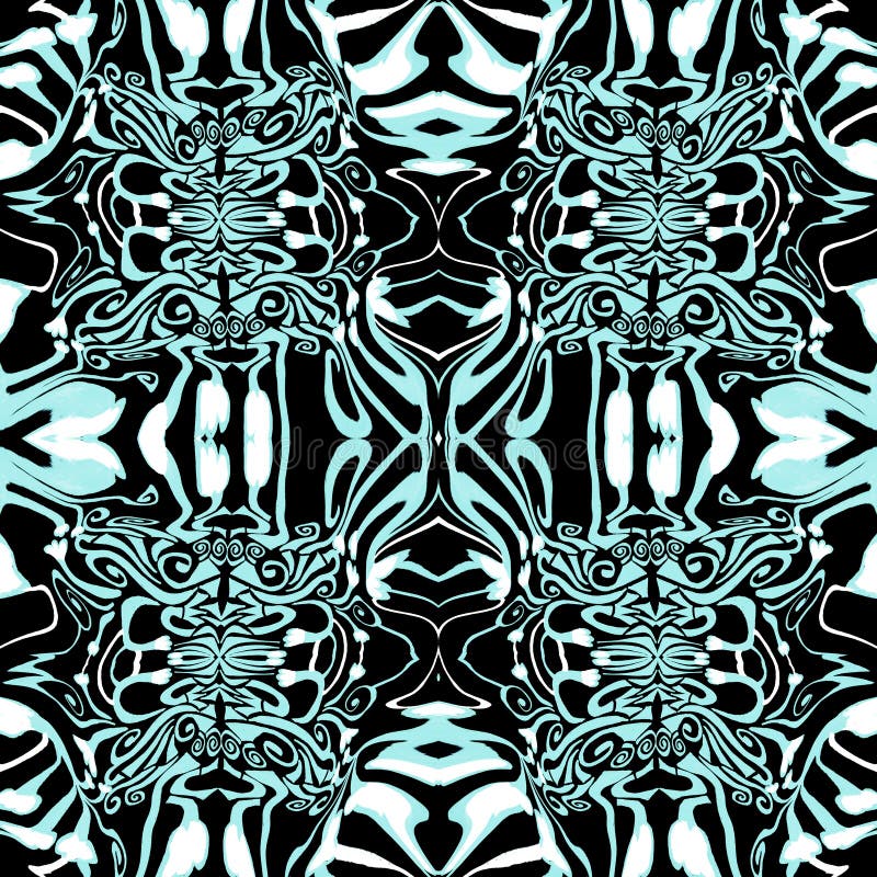 Unique, Abstract Pattern. Made with Unique Drawings Stock Illustration ...